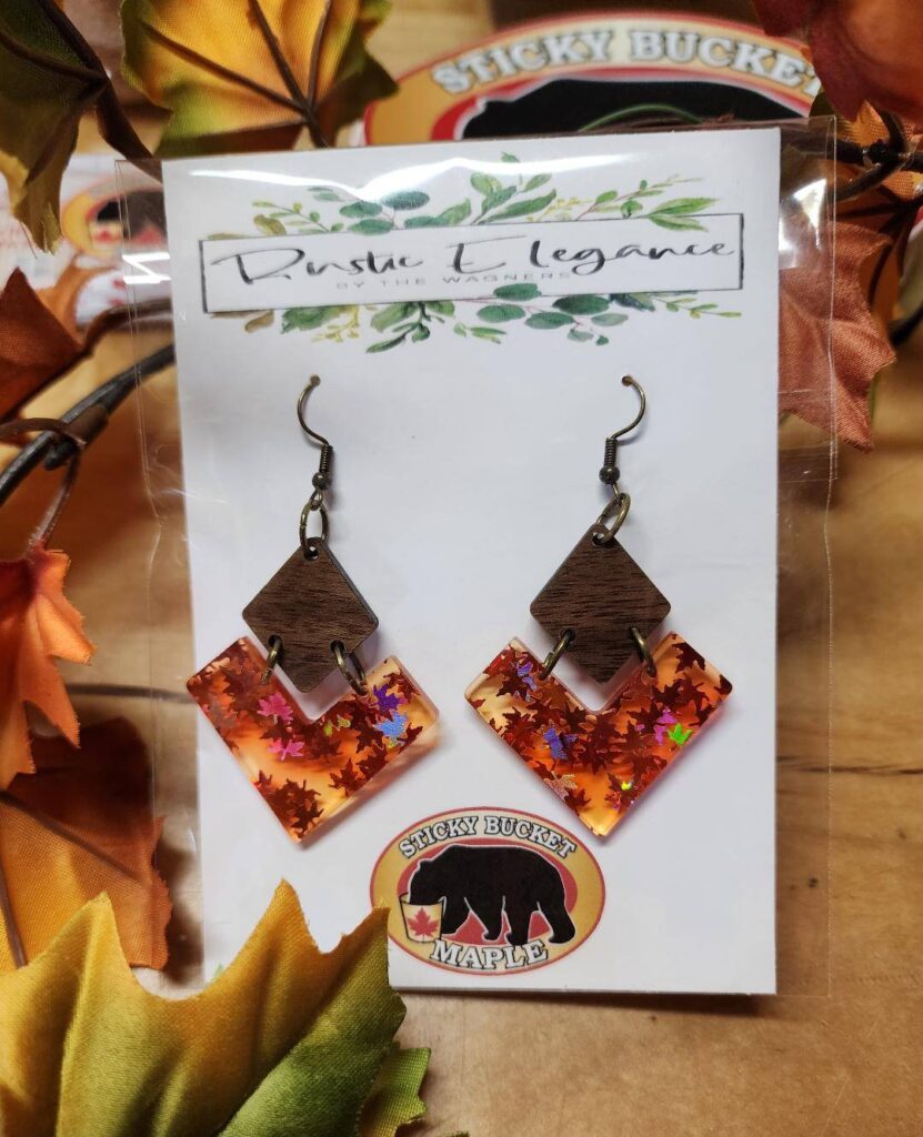 Fall Leaves Diamond Acrylic - Sticky Bucket Maple